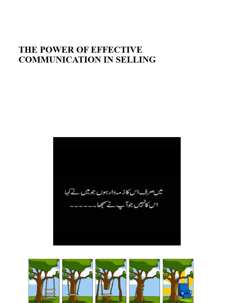 EFFECTIVE COMMUNICATION IN SELLING | PDF | Body Language | Communication