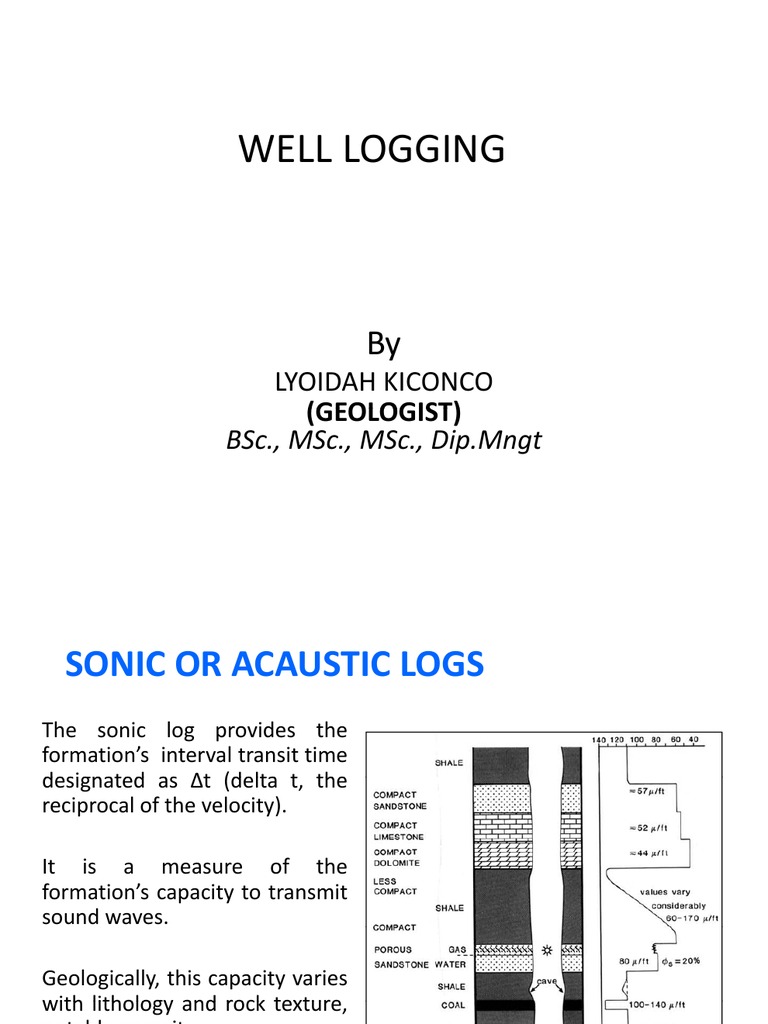 Well logging notes -Sonic logs | Porosity | Waves