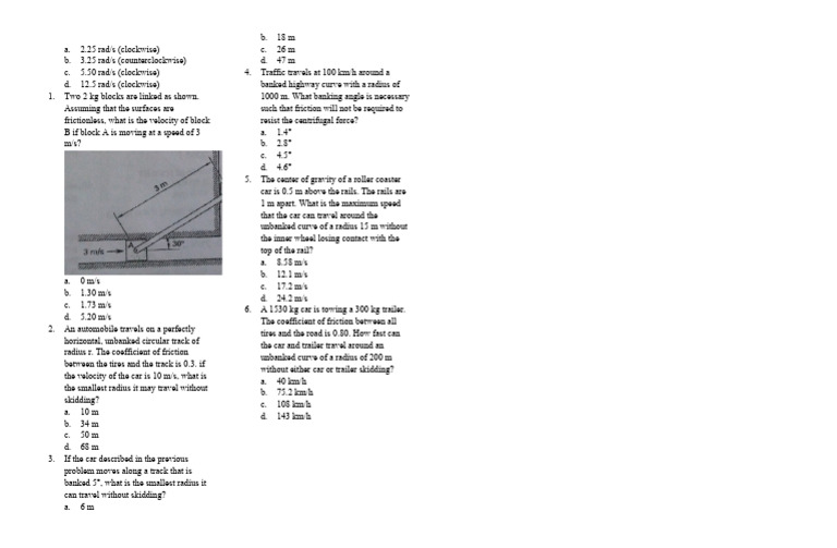 Problem Set 11 | Download Free PDF | Motion (Physics) | Physical Quantities