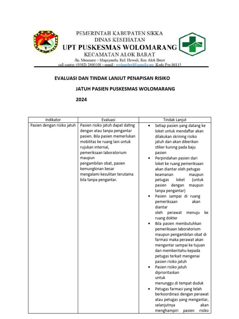Penanganan Pasien Risiko Jatuh | PDF
