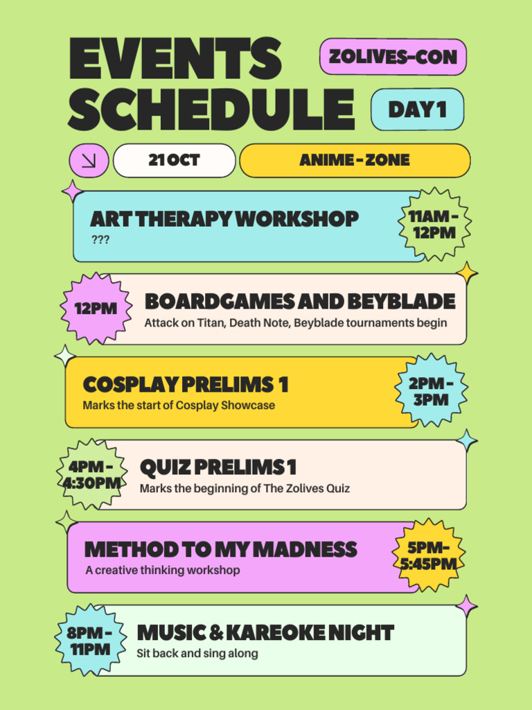 DND Extra Event Schedule V2 | PDF