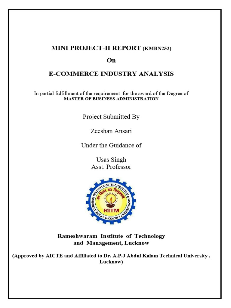 Project For Ecommerce New | PDF | E Commerce | Online Shopping