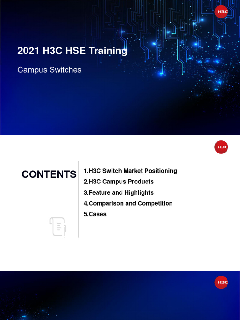 H3C Campus Switches Overview 2021 | PDF | Computer Network | Network Switch