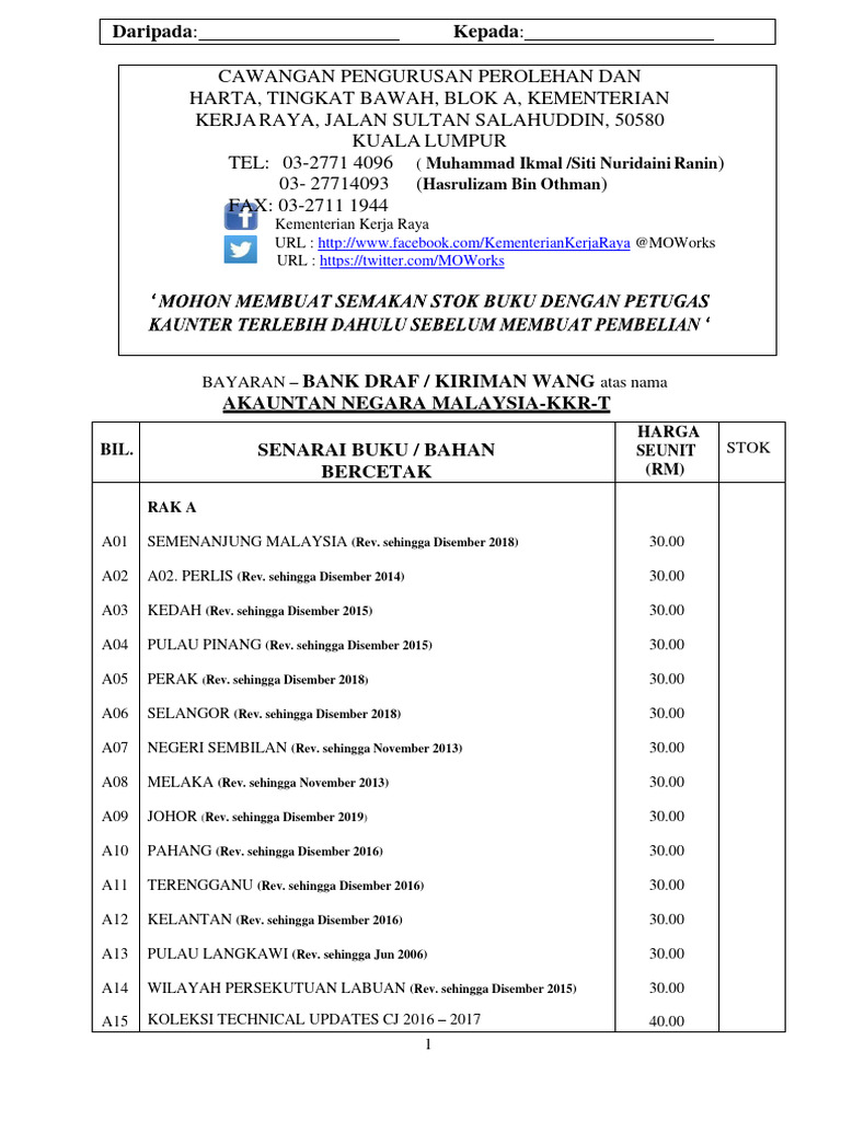 Senarai Buku Yang Dijual Di CPPH 2023 | PDF | Road | Infrastructure