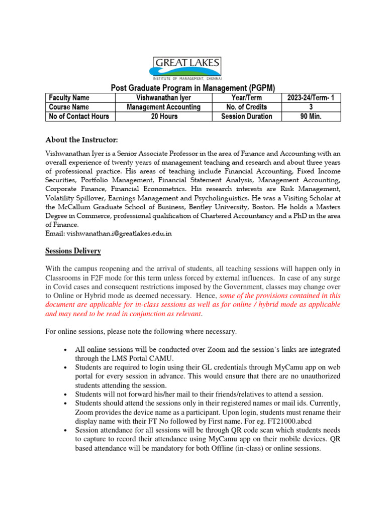 Management Accounting - COL | PDF | Qr Code | Online And Offline