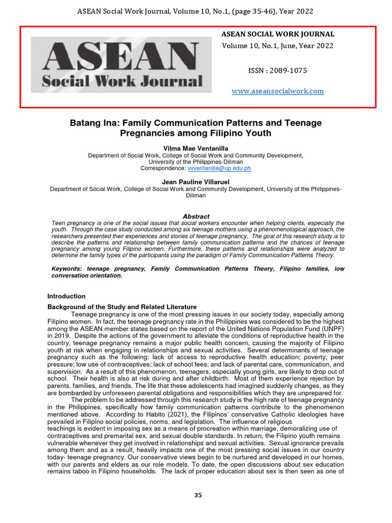 Family Communication and Teen Pregnancy | PDF | Teenage Pregnancy ...