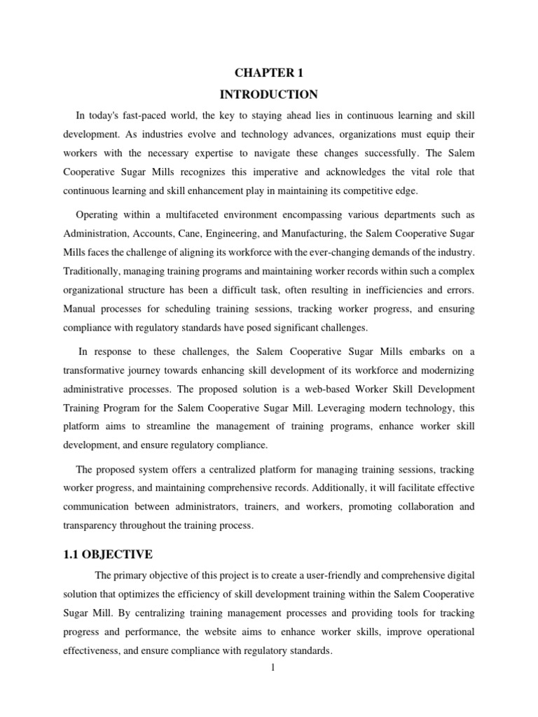 Training Management System Project | PDF | Employment | Educational ...