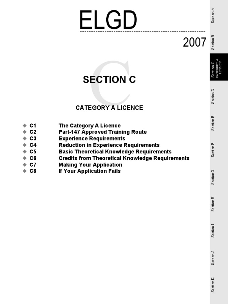 Section C: Category A Licence | PDF | Modularity | Educational Assessment