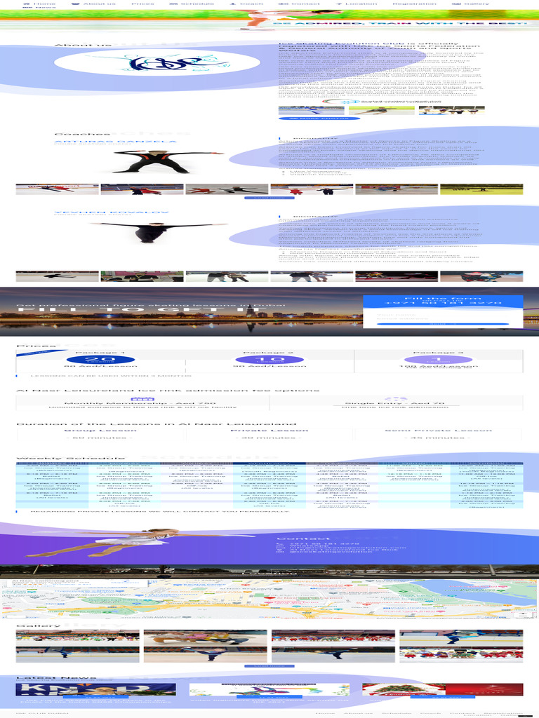 Dubai Figure Skating Club Ice Skating Evolution Club 2 | PDF | Figure ...