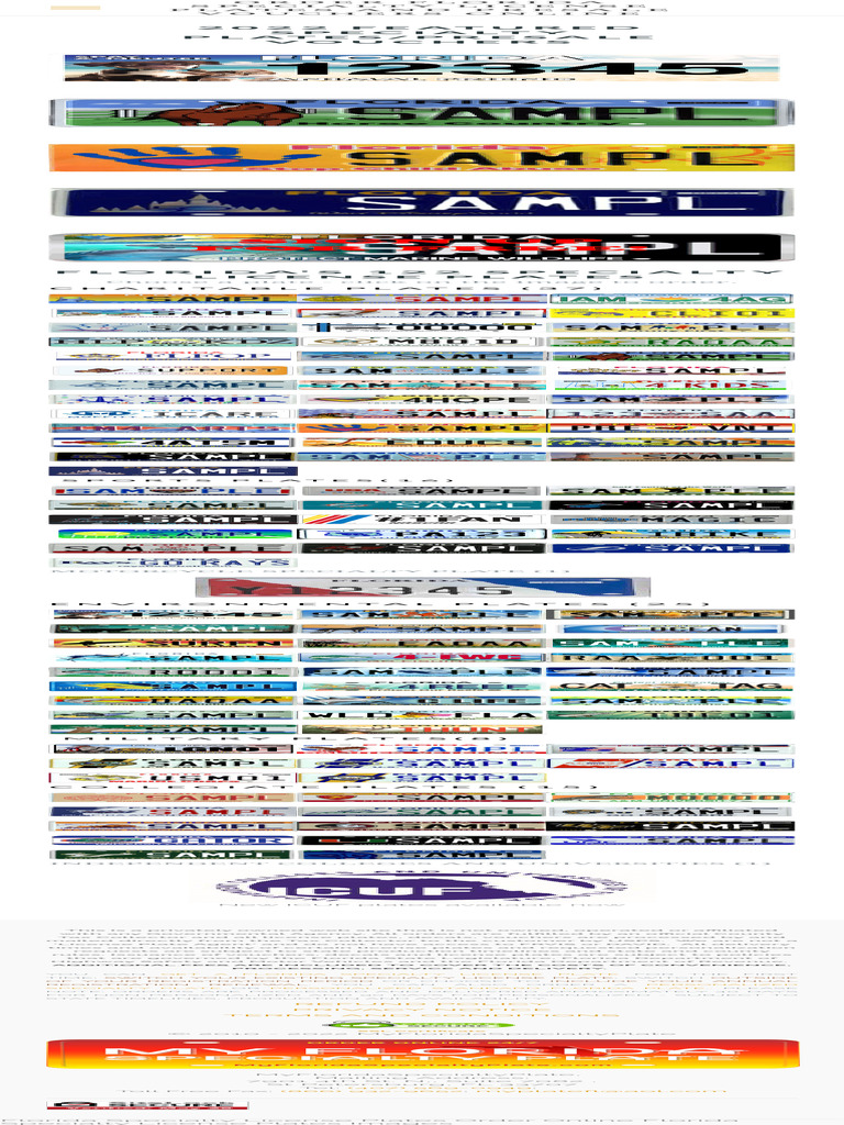 Order Florida Specialty Plates Online | PDF | Vehicle Registration ...