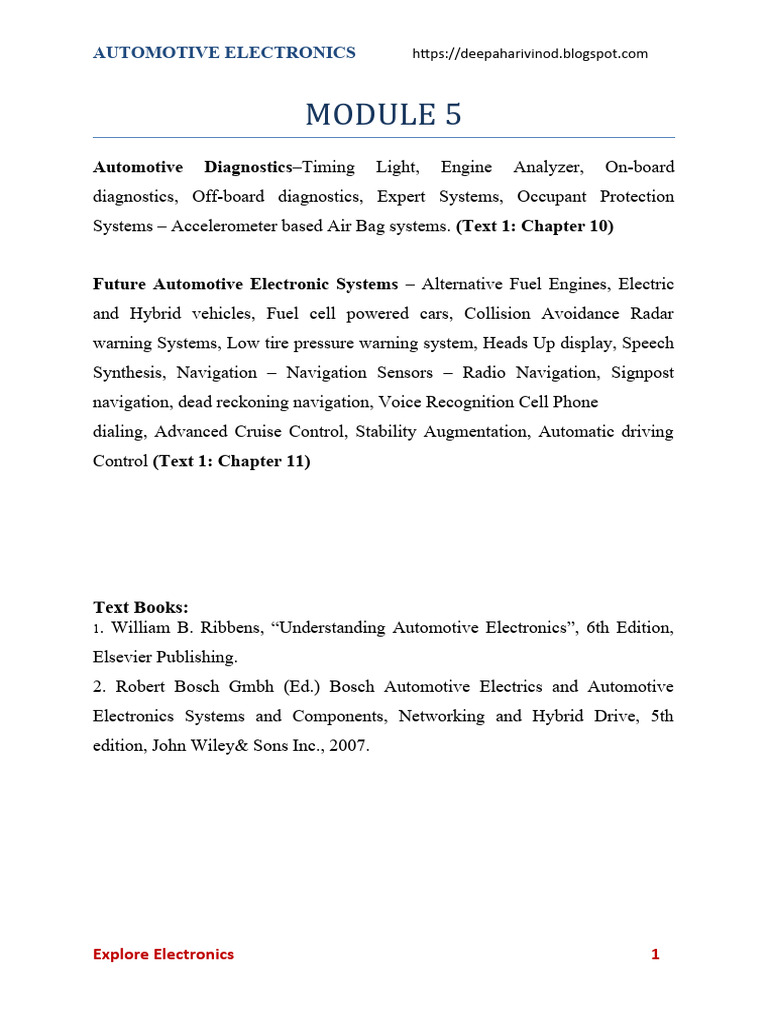 Automotive Electronics Overview and Future | PDF | Global Positioning ...