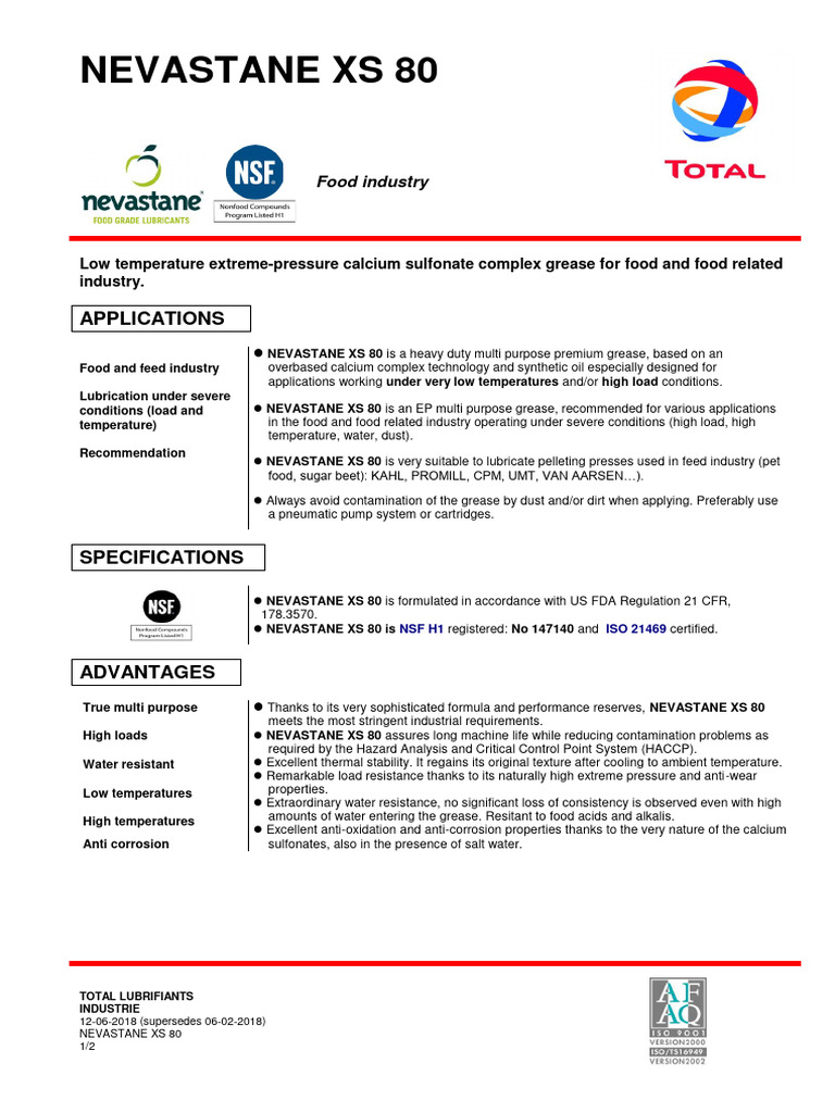 Tds Total Nevastane Xs 80 b4m 201806 en | PDF | Hazard Analysis And ...