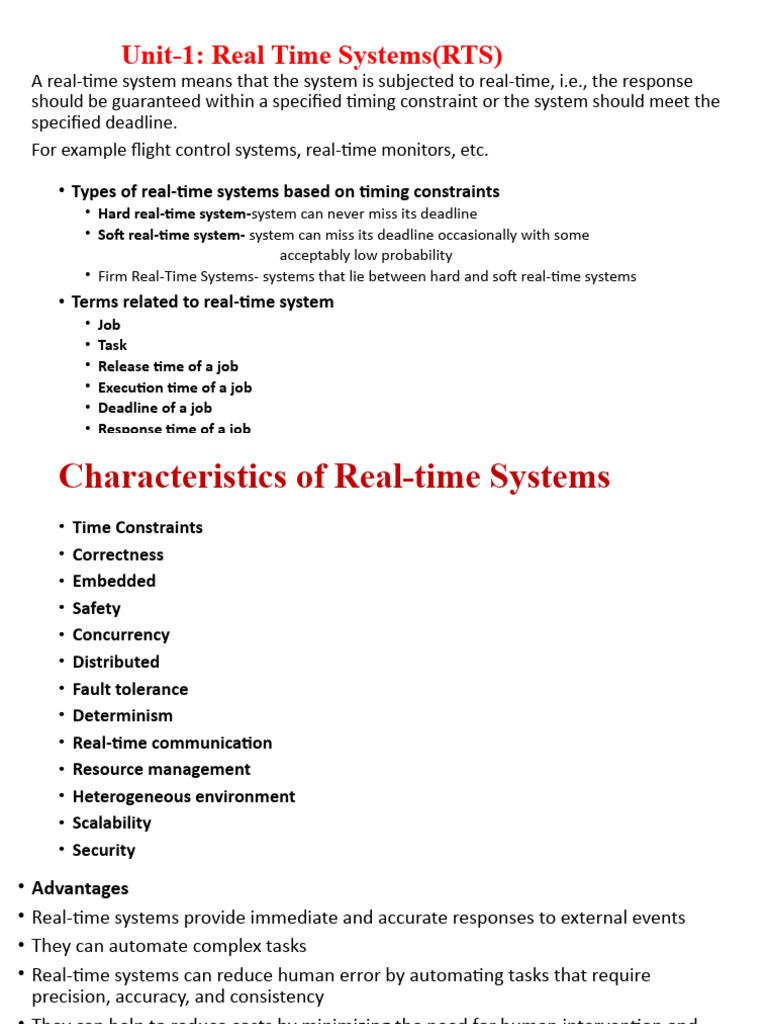 Chapter 1 RTS | PDF | Real Time Computing | Computer Science
