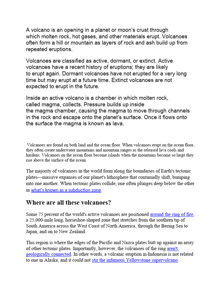 Understanding Volcanoes and Their Types | PDF | Volcano | Magma