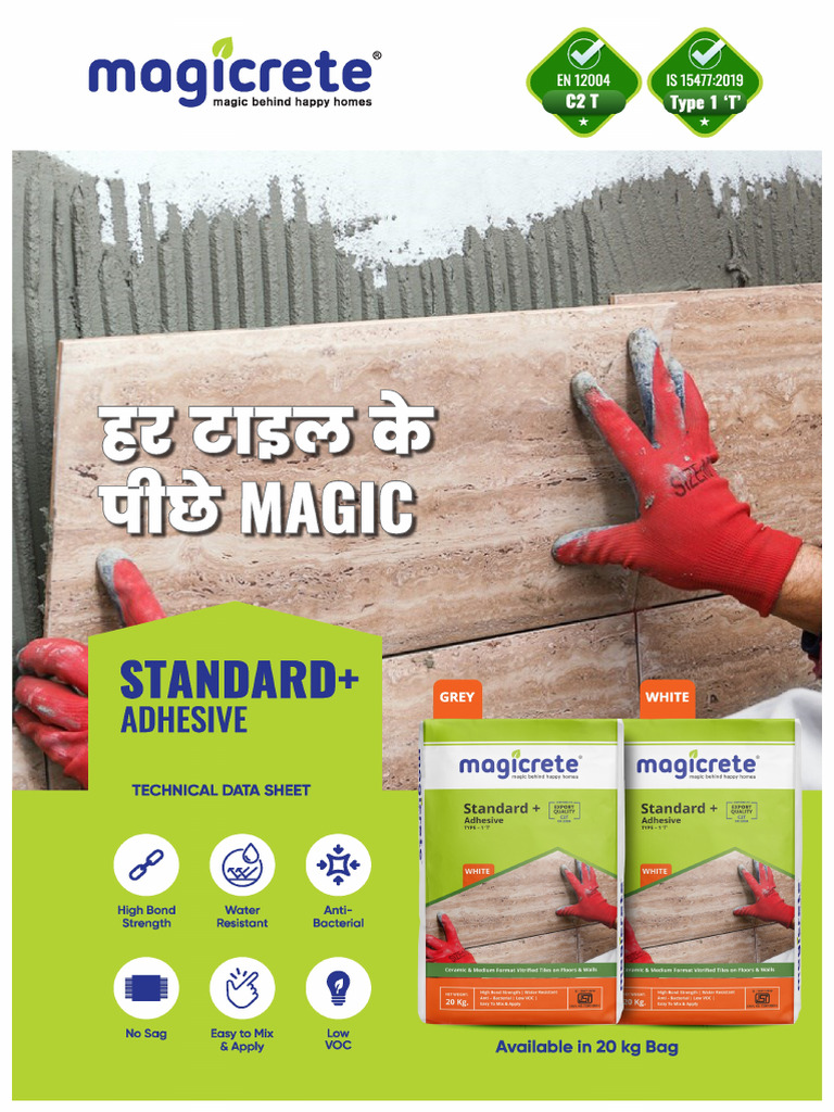 Magicrete Standard Plus TDS 18-10-2023 | PDF