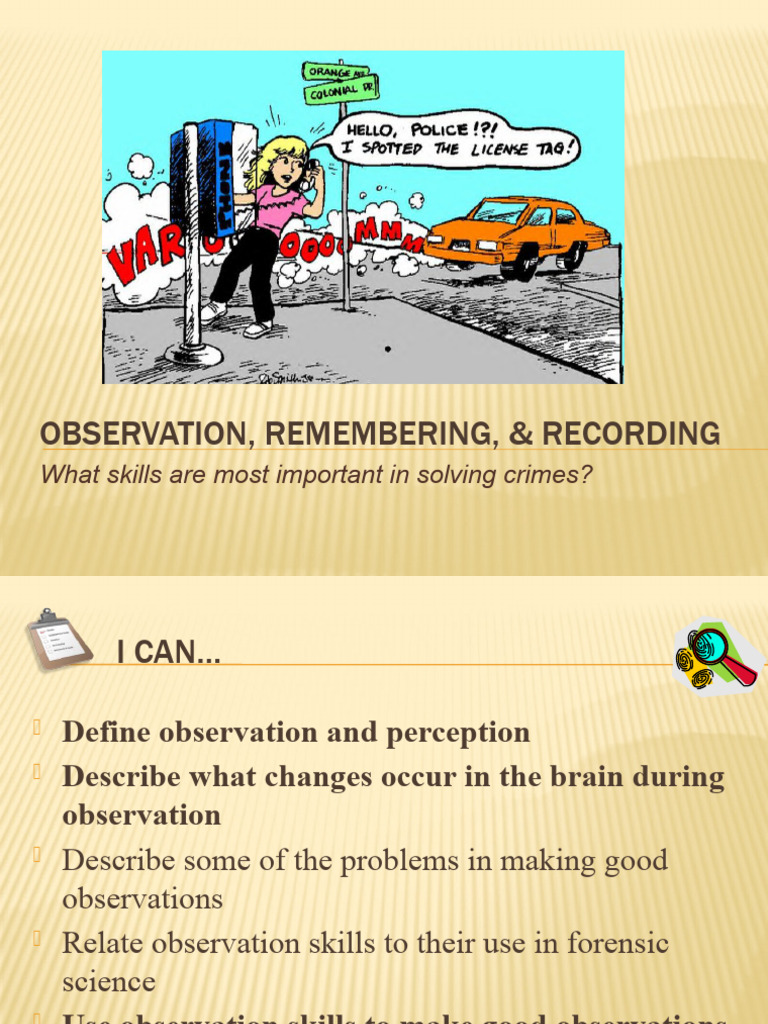 Observations10 03 15 | PDF | Observation | Perception