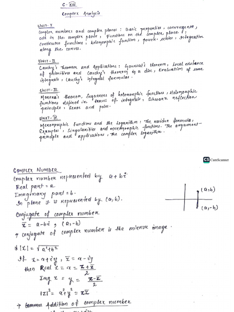Complex Analysis - I-1 | PDF