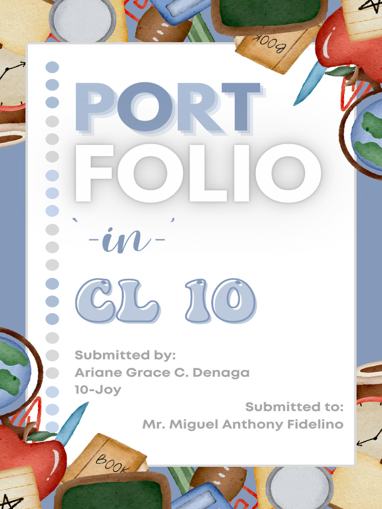 Portfolio in CL | PDF | Jesus | Religious Belief And Doctrine