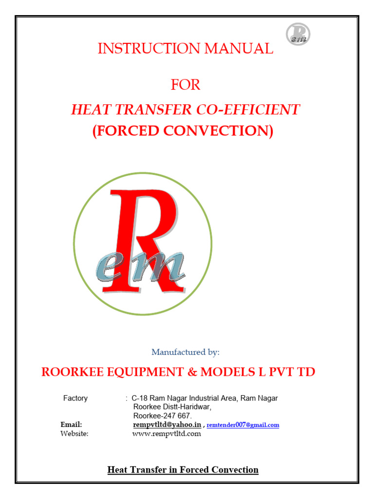 Forced Convection Heat Transfer Guide | PDF | Heat Transfer | Convection