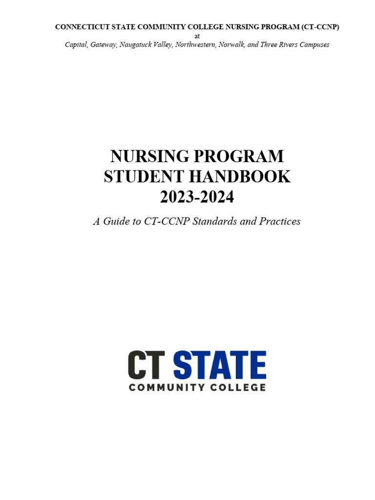 CT-CCNP Nursing Program Handbook 2023-24 | PDF | Nursing | Health Care