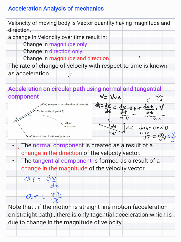 Lecture Note On Acceleration Analyses | PDF