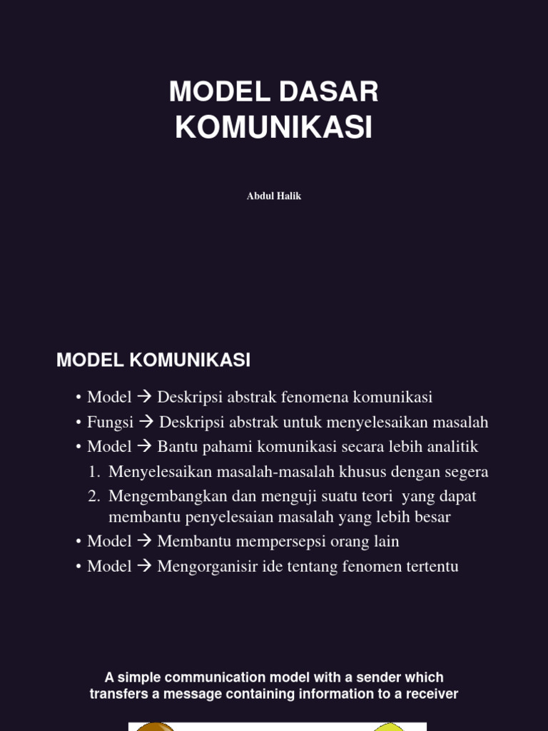 2 4 - Model Modelkom | PDF | Communication | Human Communication