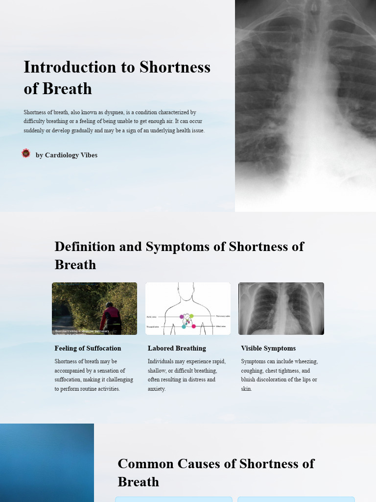 Introduction to Shortness of Breath | PDF | Respiratory Diseases | Breathing