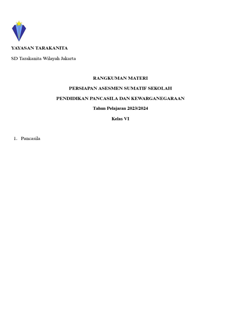 Rangkuman ASS PPKN 2023-2024.docx - 20240424 - 125715 - 0000 | PDF