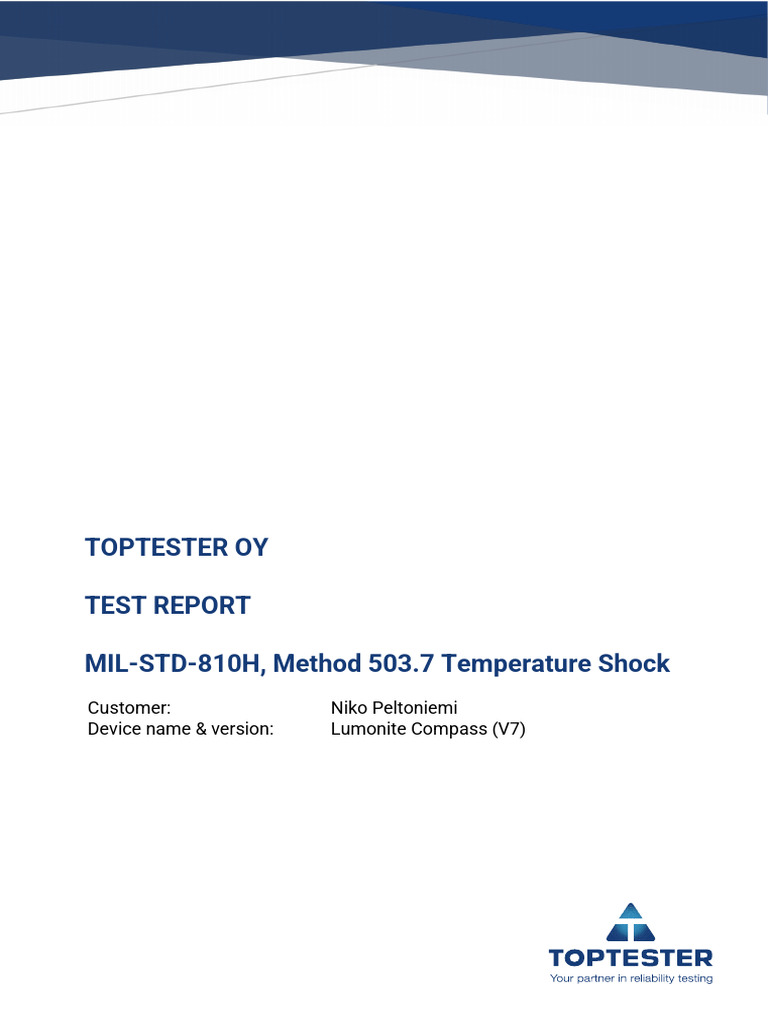 Compass V7 Toptester Mil Std Temperature Shock Reporr1665467893 Pdf Calibration 