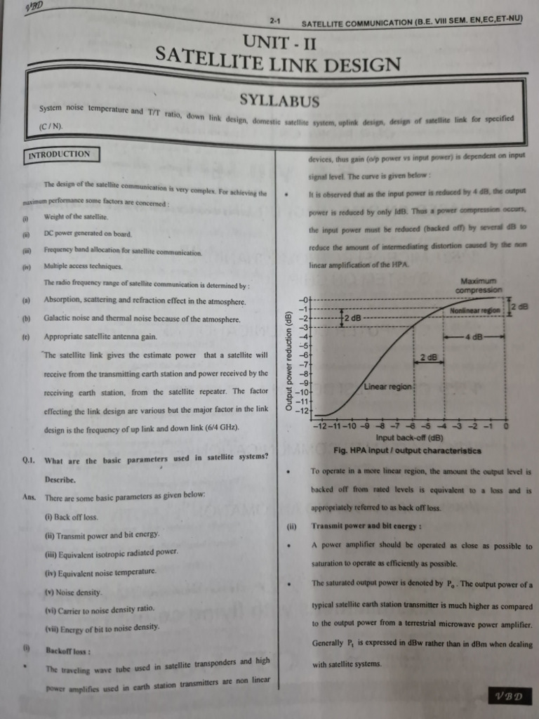 Satellite Communication Notes Unit 2 Pdf
