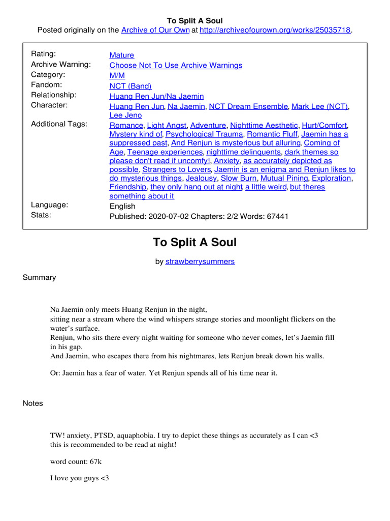 To Split A Soul | PDF