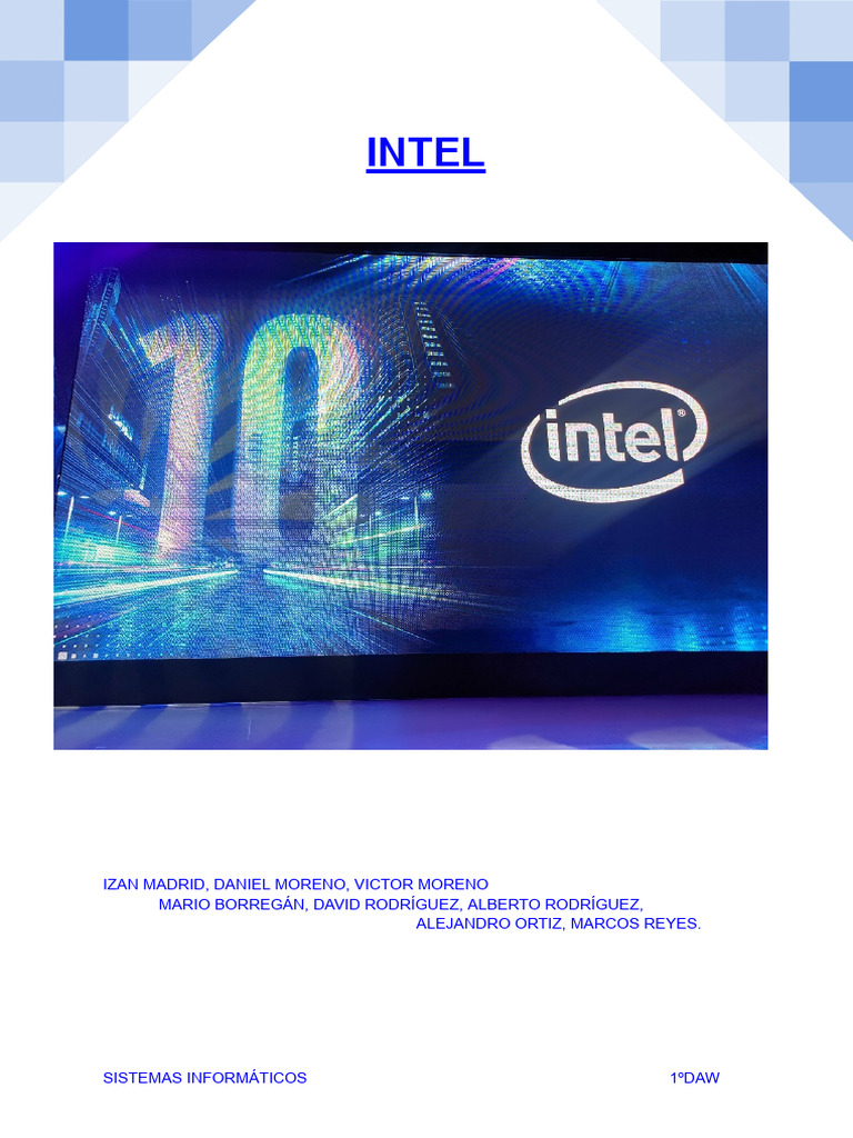 Creación Intel | PDF | Microprocesador | Circuito integrado