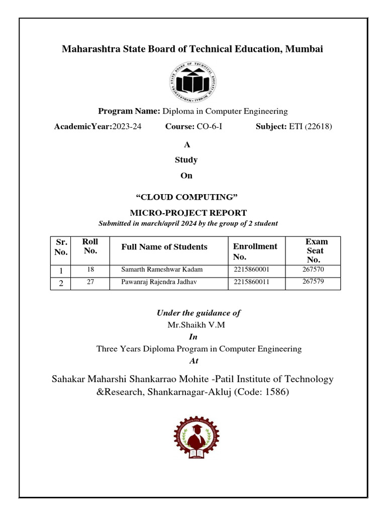 Eti Part A | PDF | Cloud Computing | Computer Science