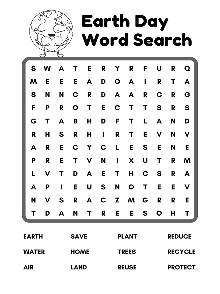 earth day wordsearch | PDF