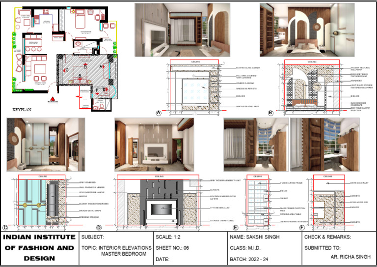 Interior Elevations of Master Bedroom | PDF | Queensland Heritage ...