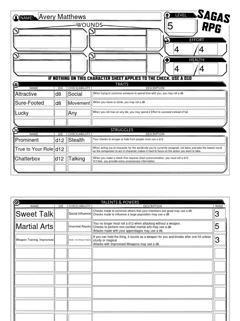 Avery Matthews | PDF | Role Playing Games | Role Playing Video Games