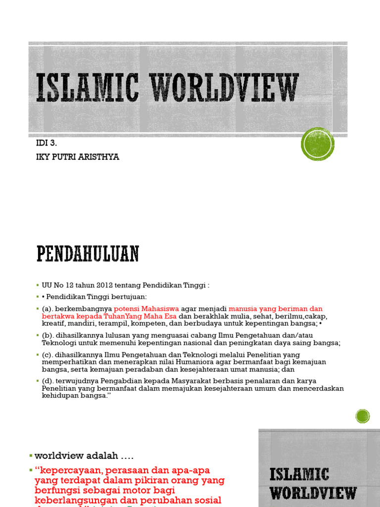 Idi 3 - Islamic Worldview | PDF