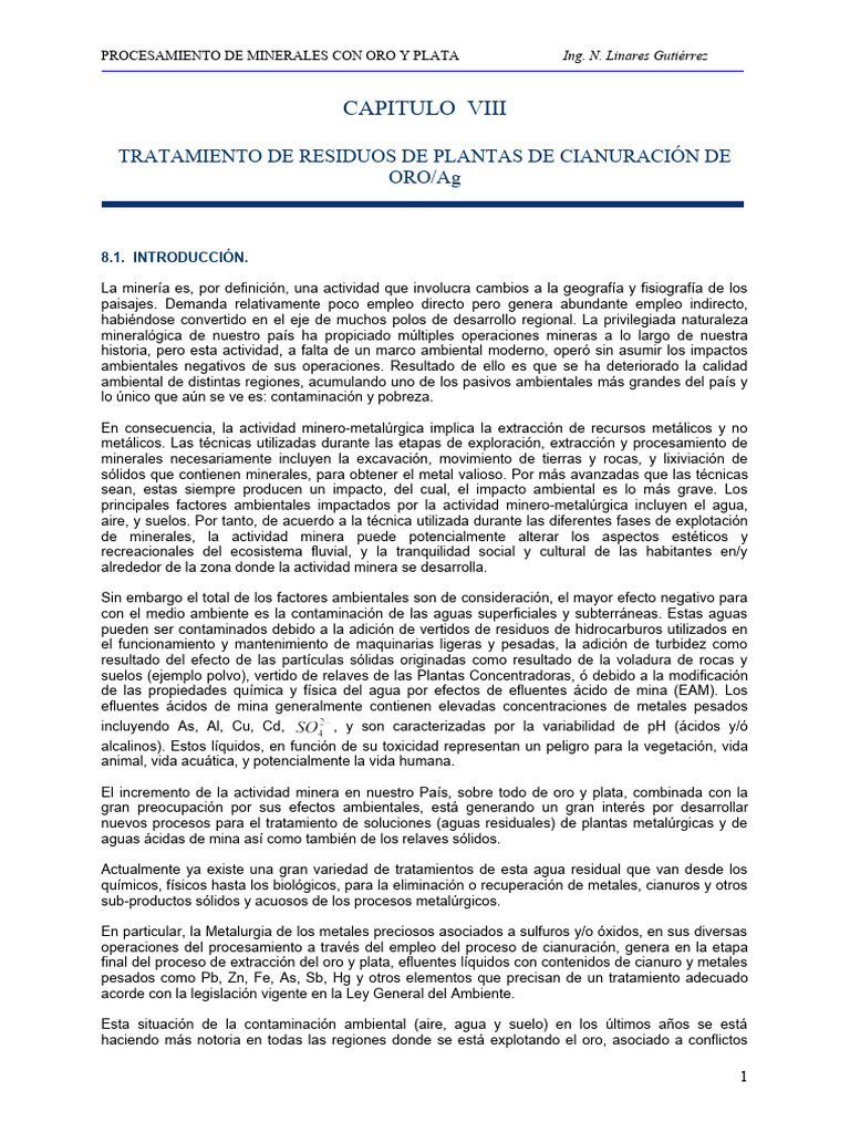 Capitulo Viii | PDF | Cianuro | Sal (química)