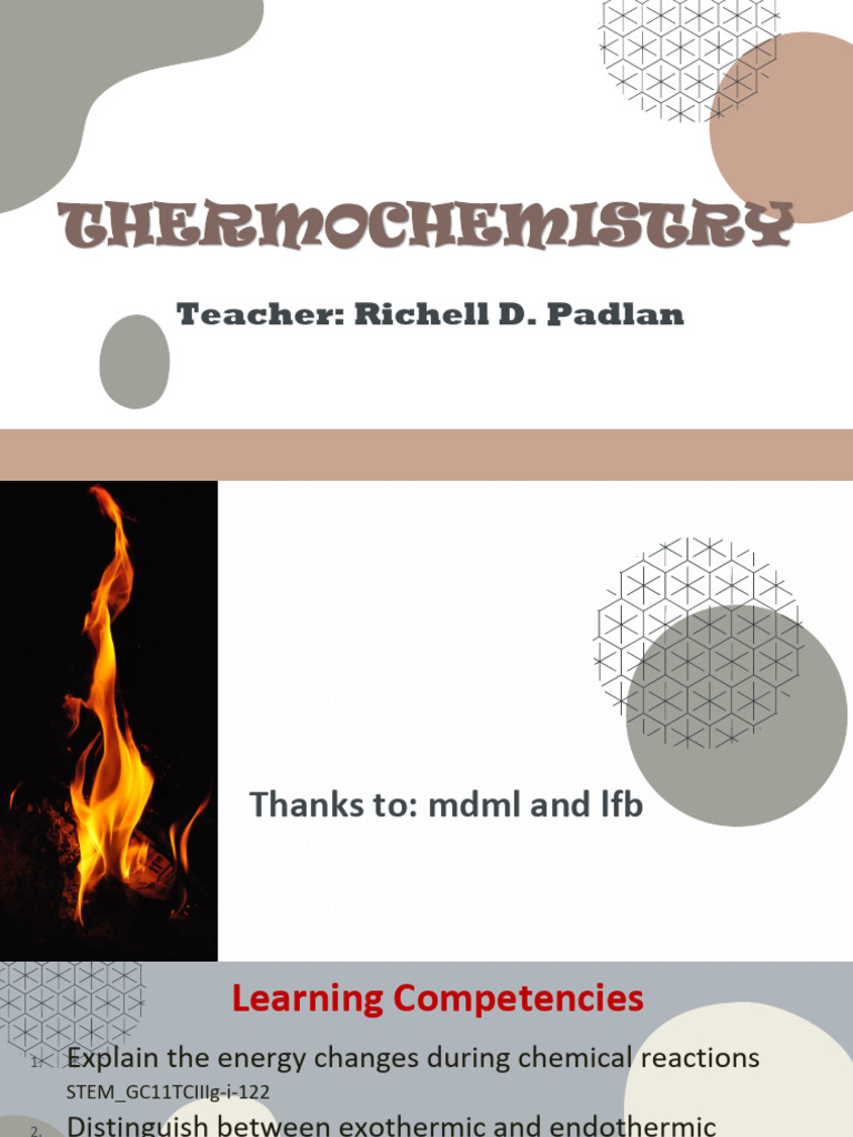 Q4 1 Thermochemistry | PDF | Chemistry | Unit Processes