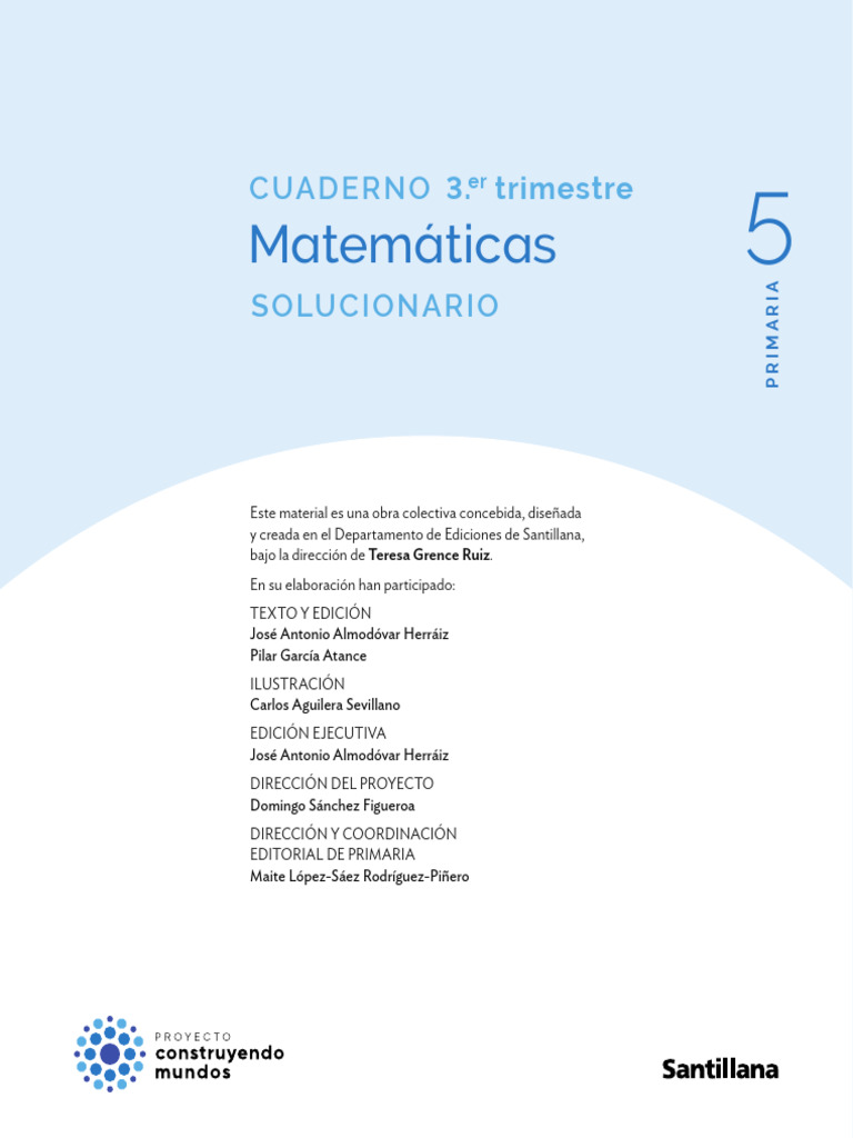 Soluc Cuad Matemáticas 5-3 CM | PDF | Triángulo | Geometría