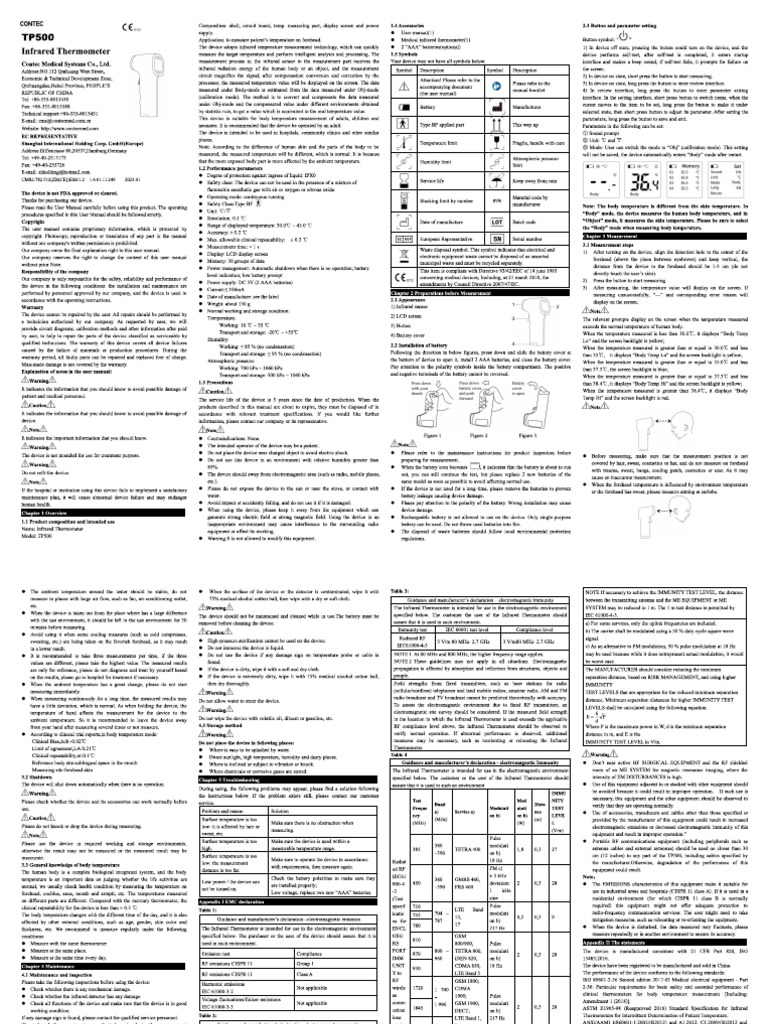 TP500 User Manual (3) | PDF
