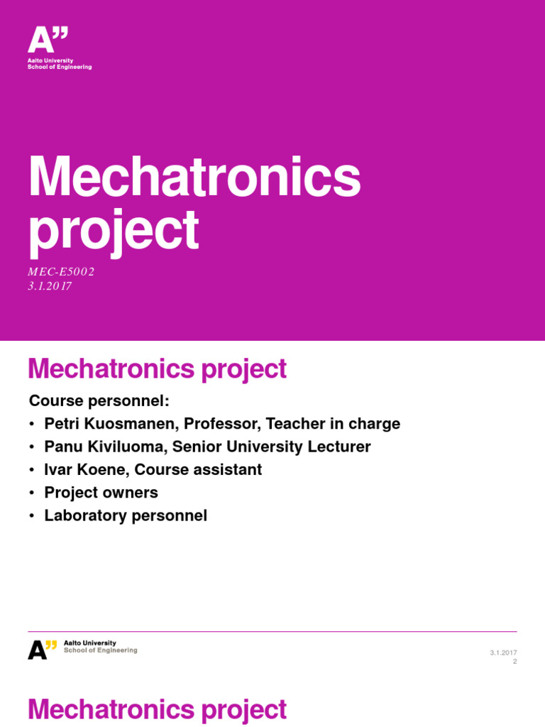 Mechatronics Project Start - 2 | PDF | 3 D Printing | Engineering