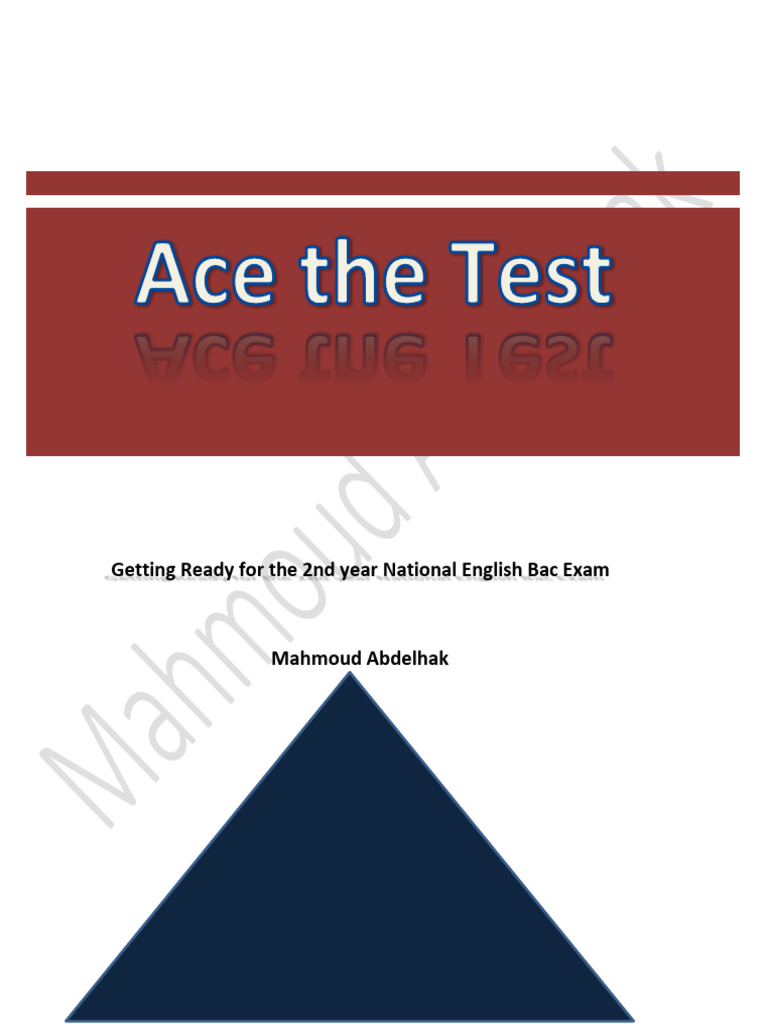 Ace The Bac English Examspdf Pdf Verb Linguistics