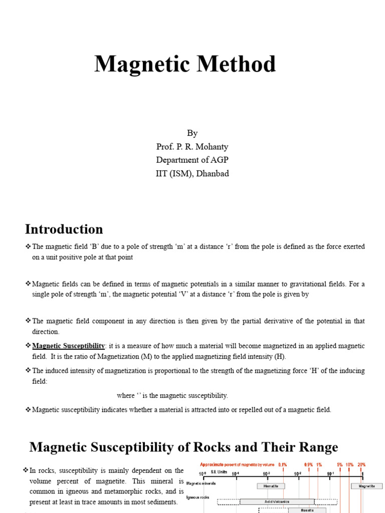 Magnetic Method | PDF | Magnetometer | Earth's Magnetic Field
