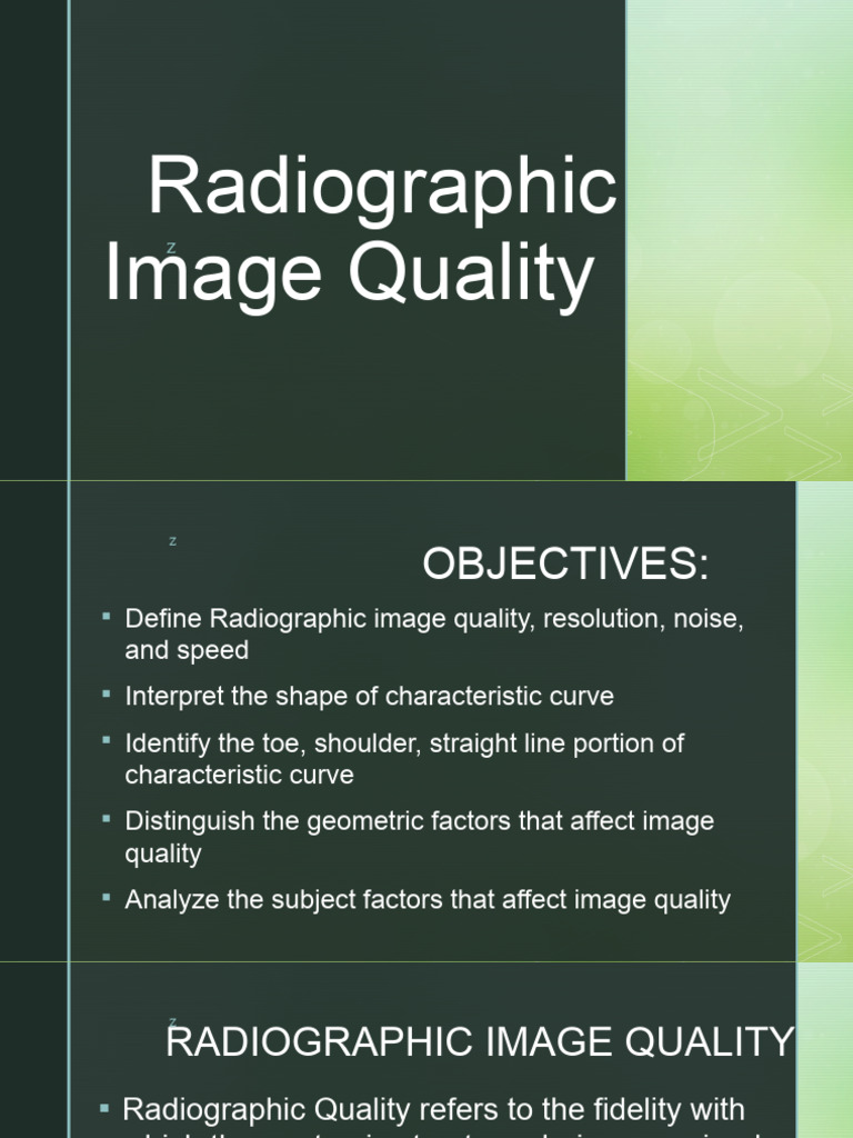 Prefi Radiographic Image Quality | PDF | Radiography | Contrast (Vision)