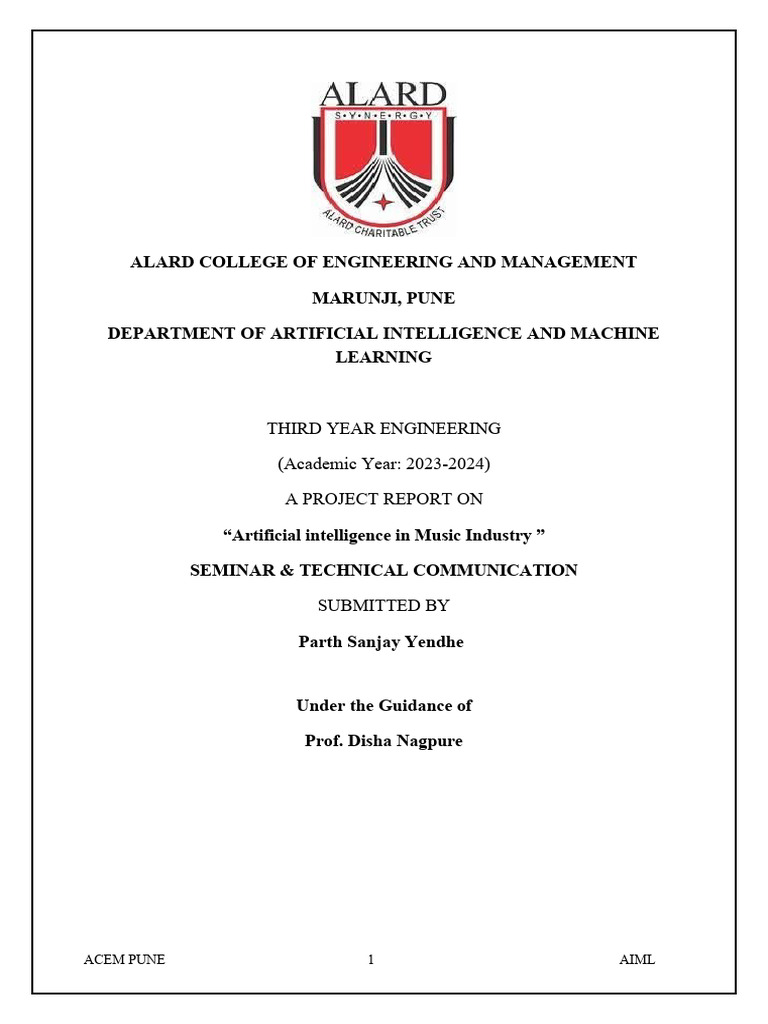 Parth Seminar Report | PDF | Artificial Intelligence | Intelligence (AI) & Semantics