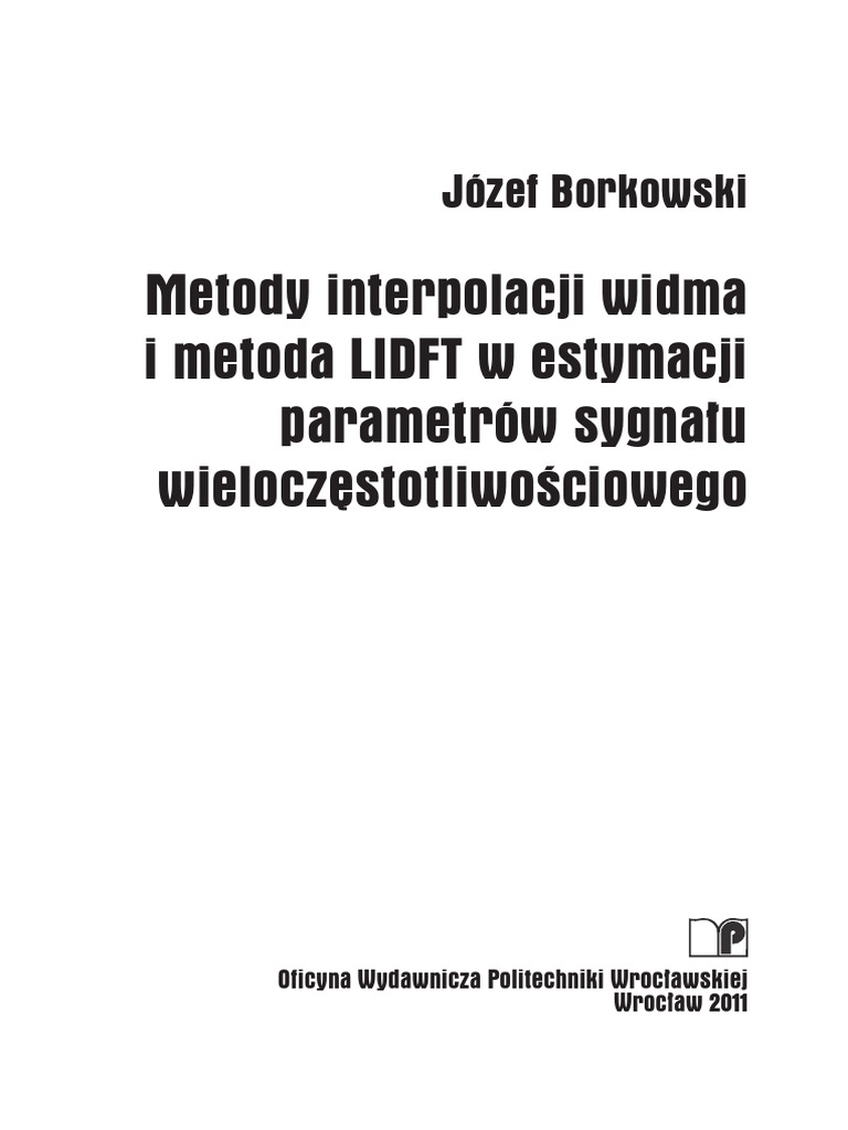 Borkowski Metody Interpolacji | PDF