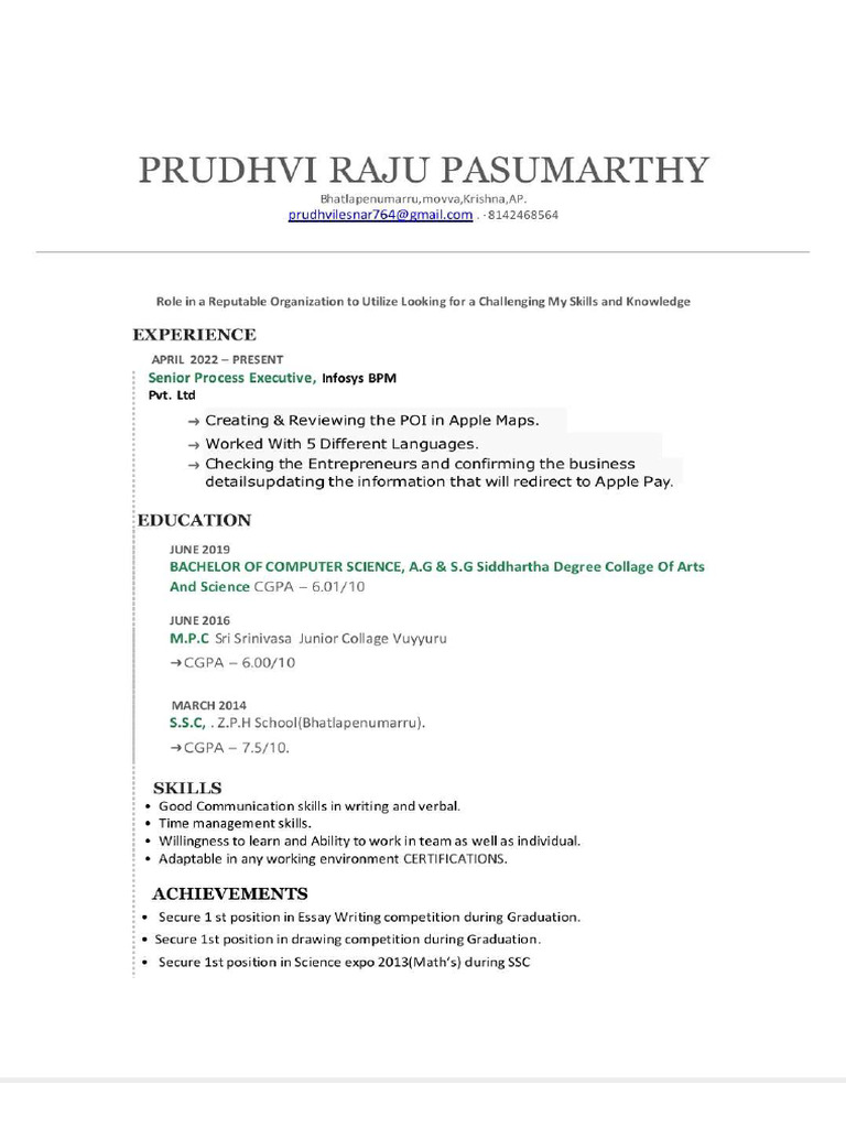 Prudhvi 2024 | PDF