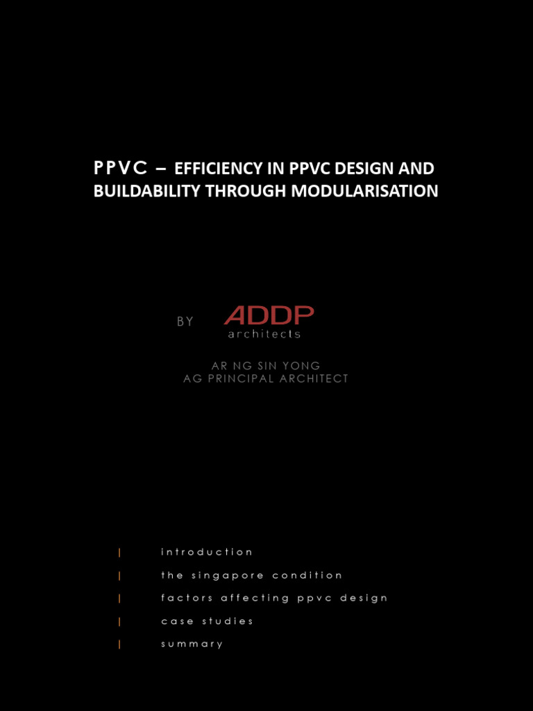 PPVC - Efficiency in PPVC Design and Buildability Through ...