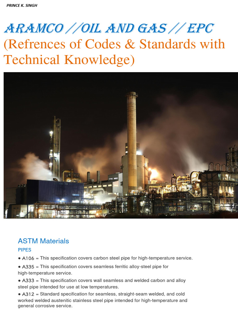 References of Codes & Standards With Technical Knowledge | PDF | Valve | Pipe (Fluid Conveyance)